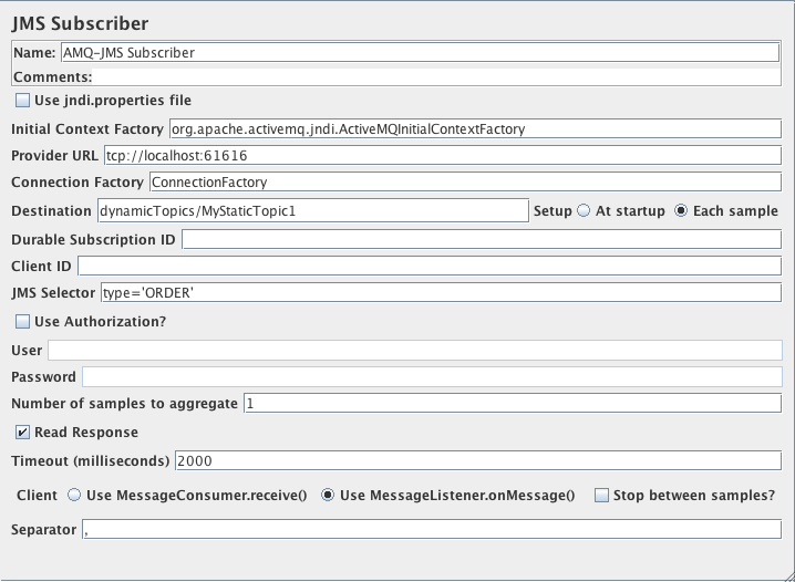 Apache Jmeter Users Manual Building A Jms Java Messaging Service Test Plan